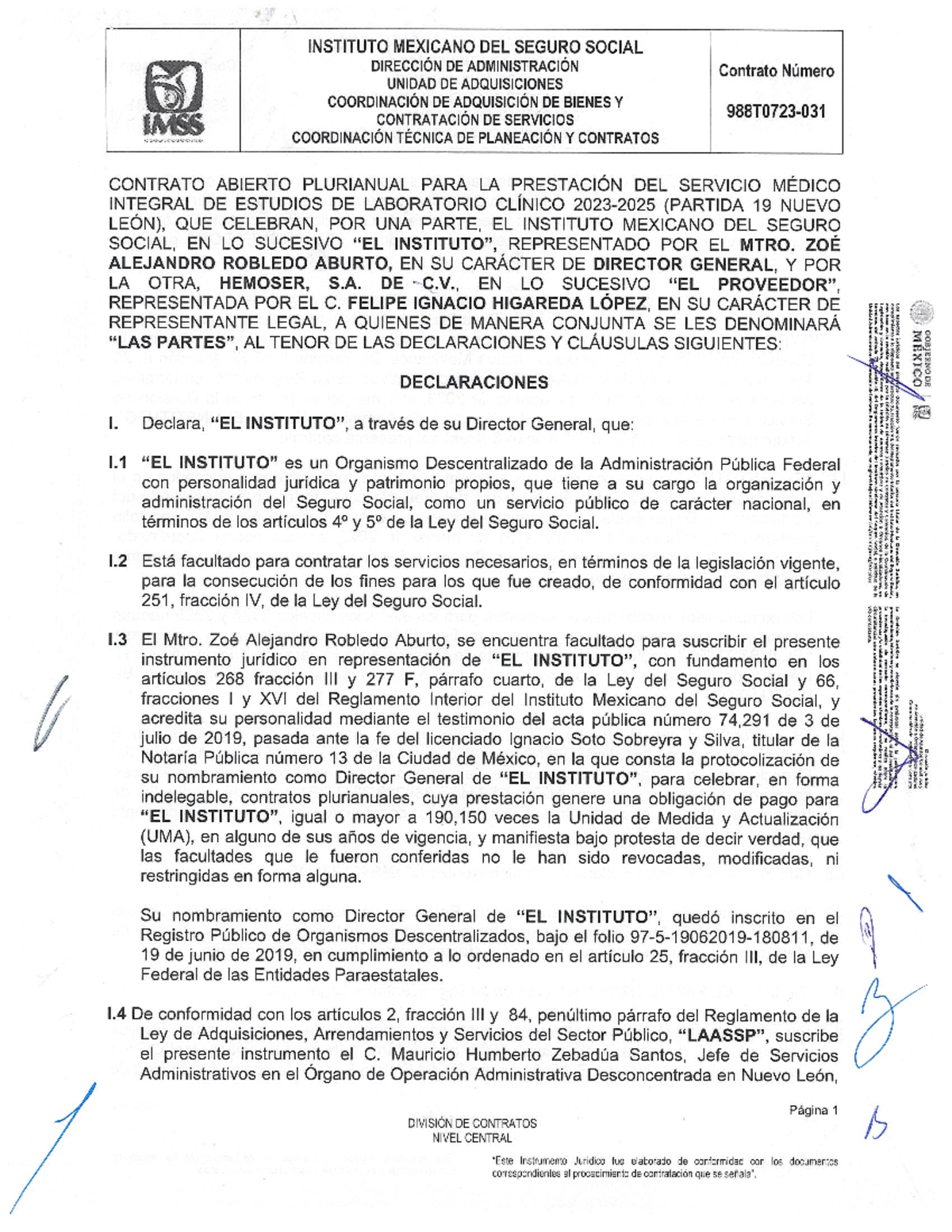 988T0723-03 1-DG- Hemoser - Nuevo LEON PART 1 9 - INSTITUTO MEXICANO ...