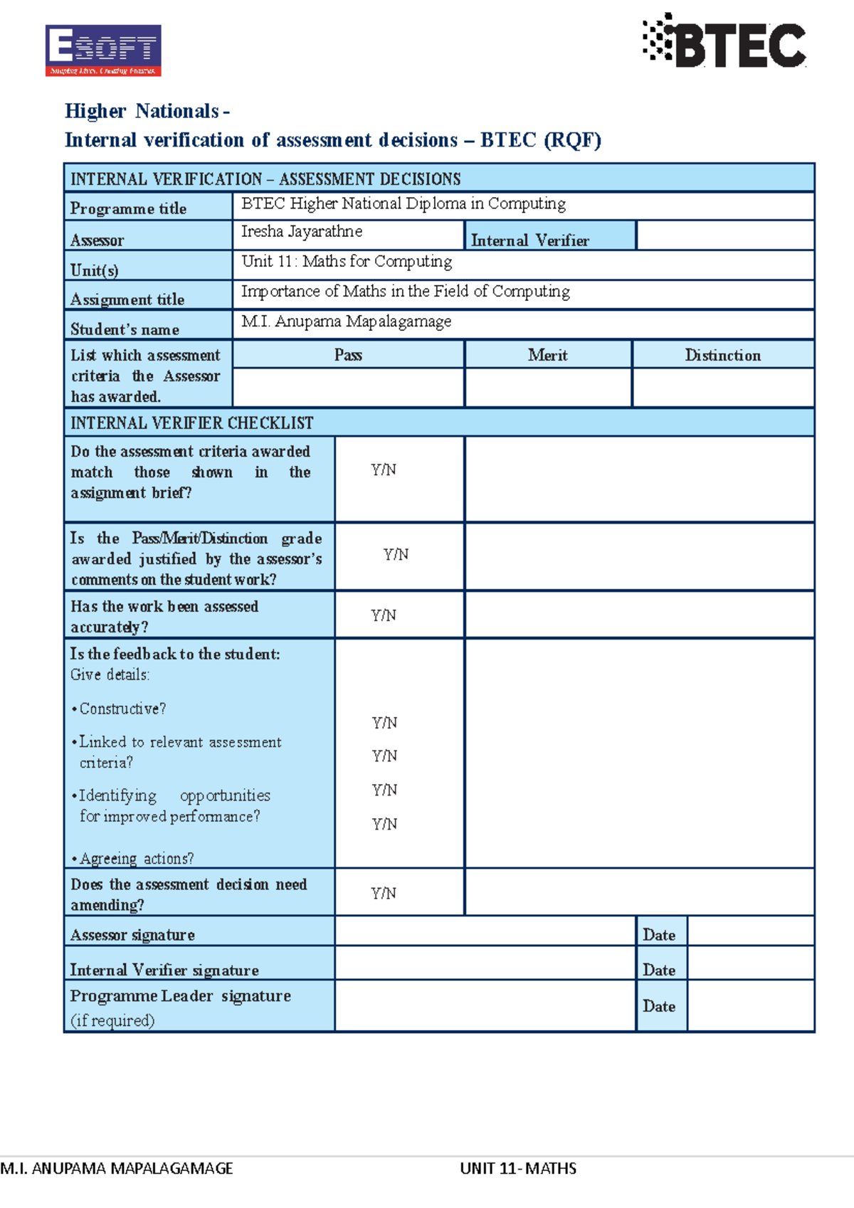 1154-1619623260919-Unit 11 Maths For Computing Reworded 2021 - HND in Computing - Studocu