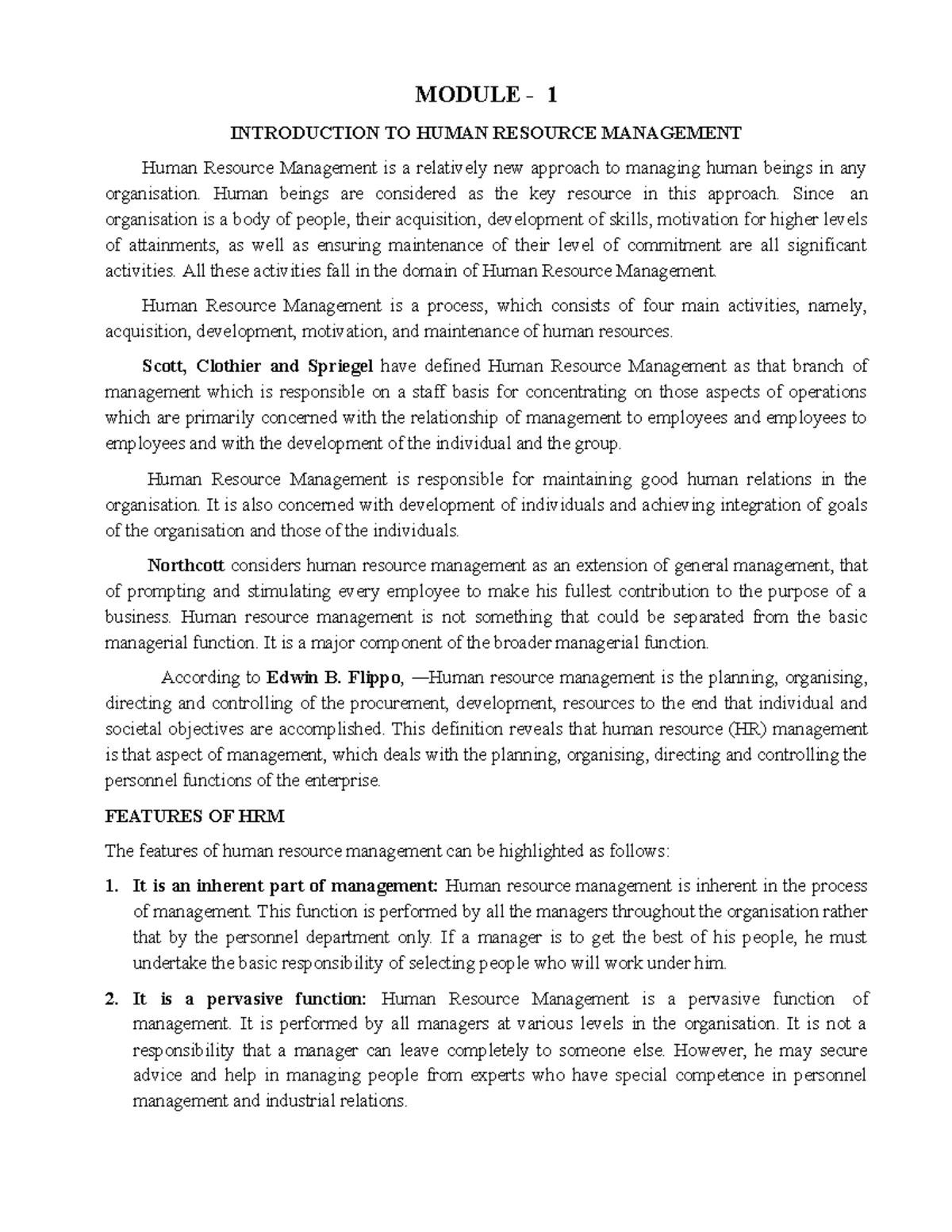 Module -1 - Its lecture notes - MODULE - 1 INTRODUCTION TO HUMAN ...