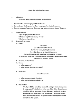 Lesson Plan in Mathematics for Grade 4 - Objectives To add dissimilar ...