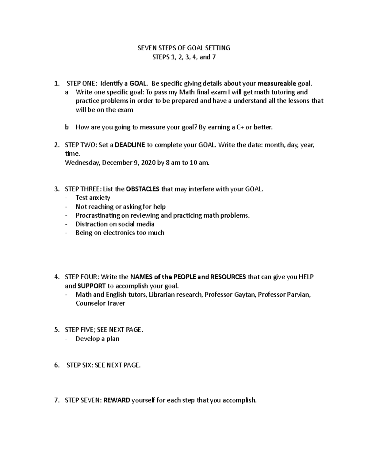 Seven Steps Of Goal Setting 1 2 3 7 SEVEN STEPS OF GOAL SETTING seven-steps-of-goal-setting-1-2-3-7-seven-steps-of-goal-setting