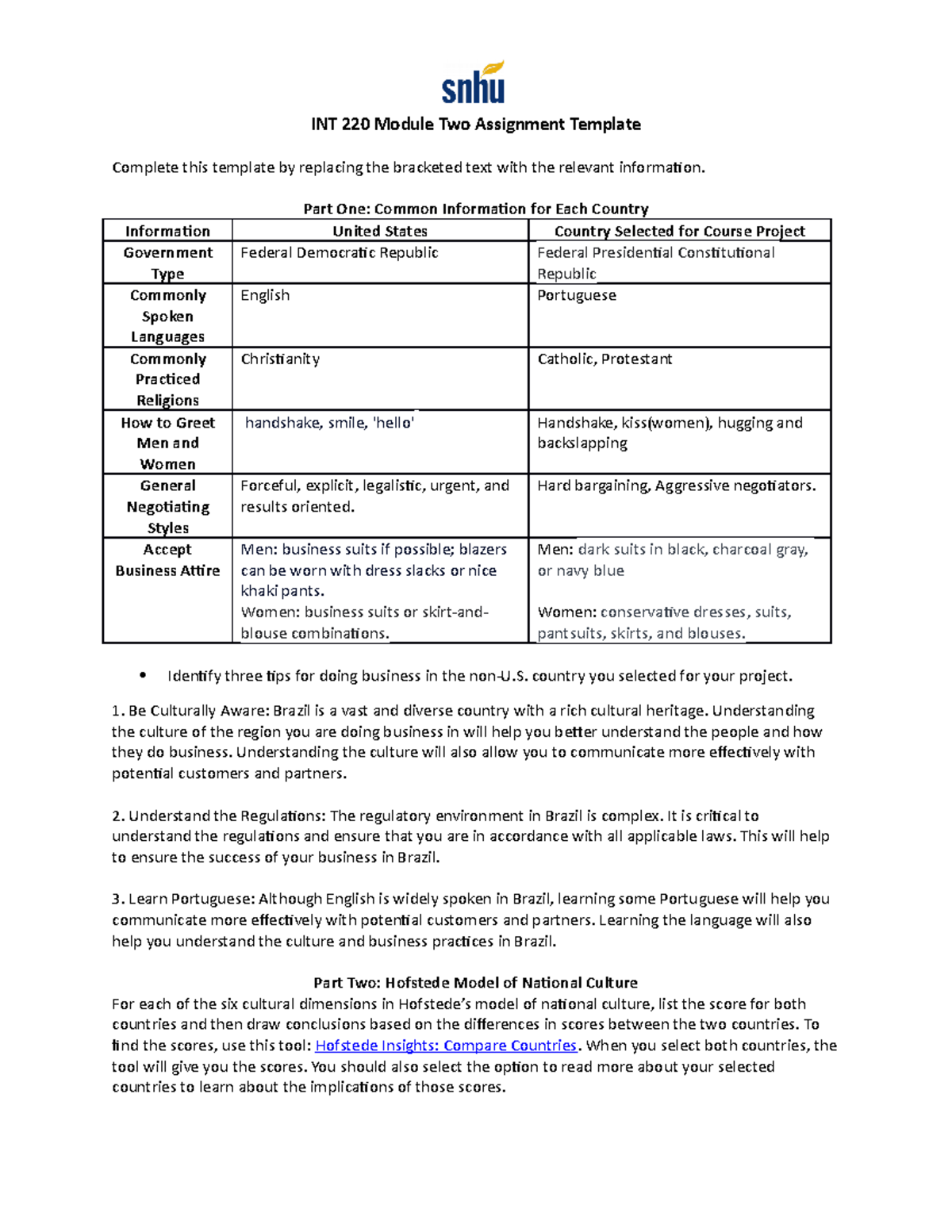 INT 220 Module Two Assigment Index Scores - INT 220 Module Two ...