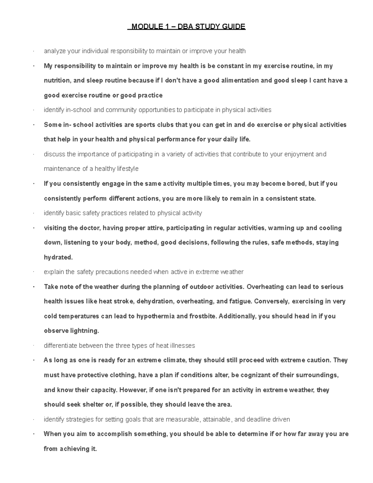 Copia de Module 1 – DBA Study Guide - MODULE 1 – DBA STUDY GUIDE ∙ ...