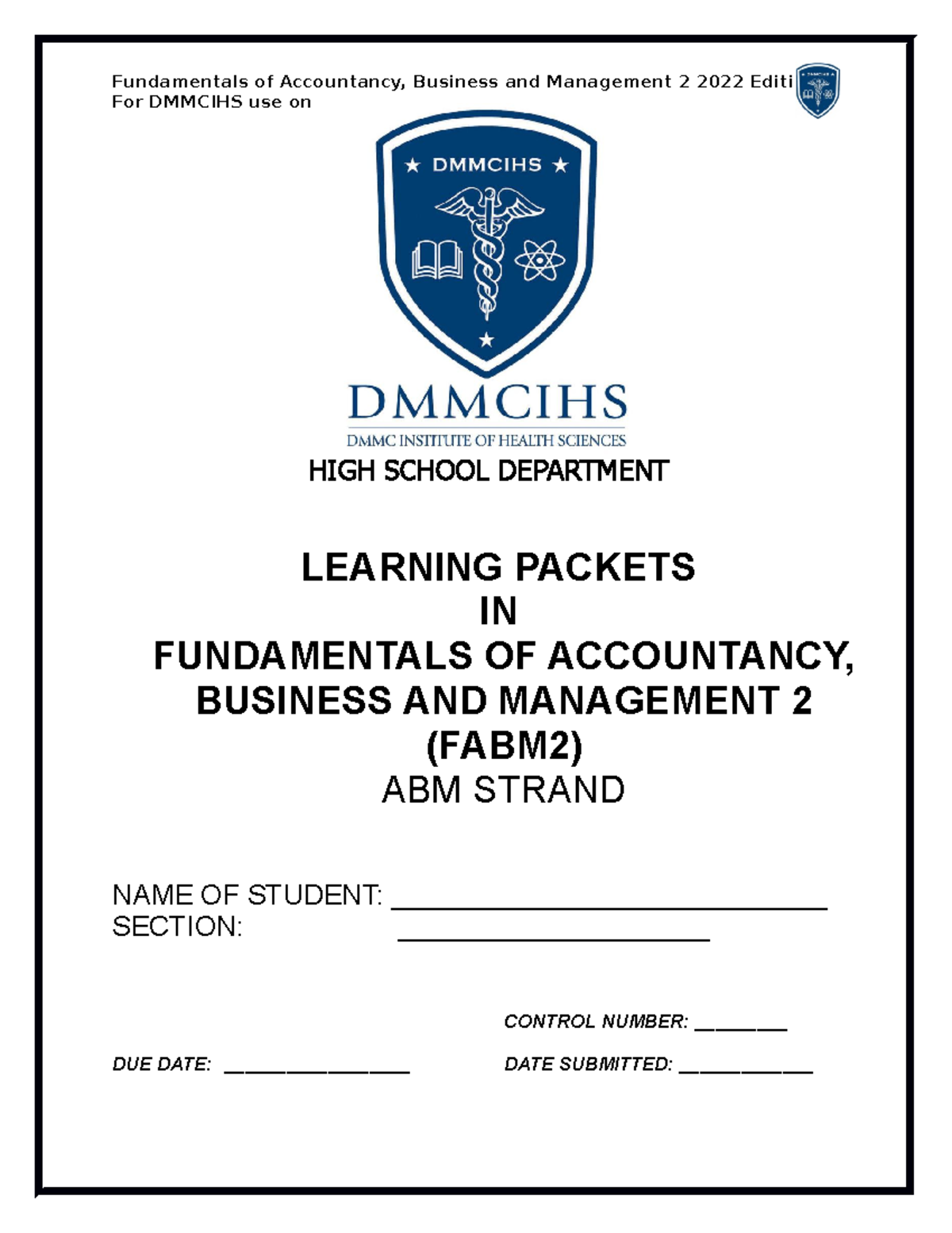 FABM2-LP7 Financial Statement Analysis PT2 111000 - For DMMCIHS use ...
