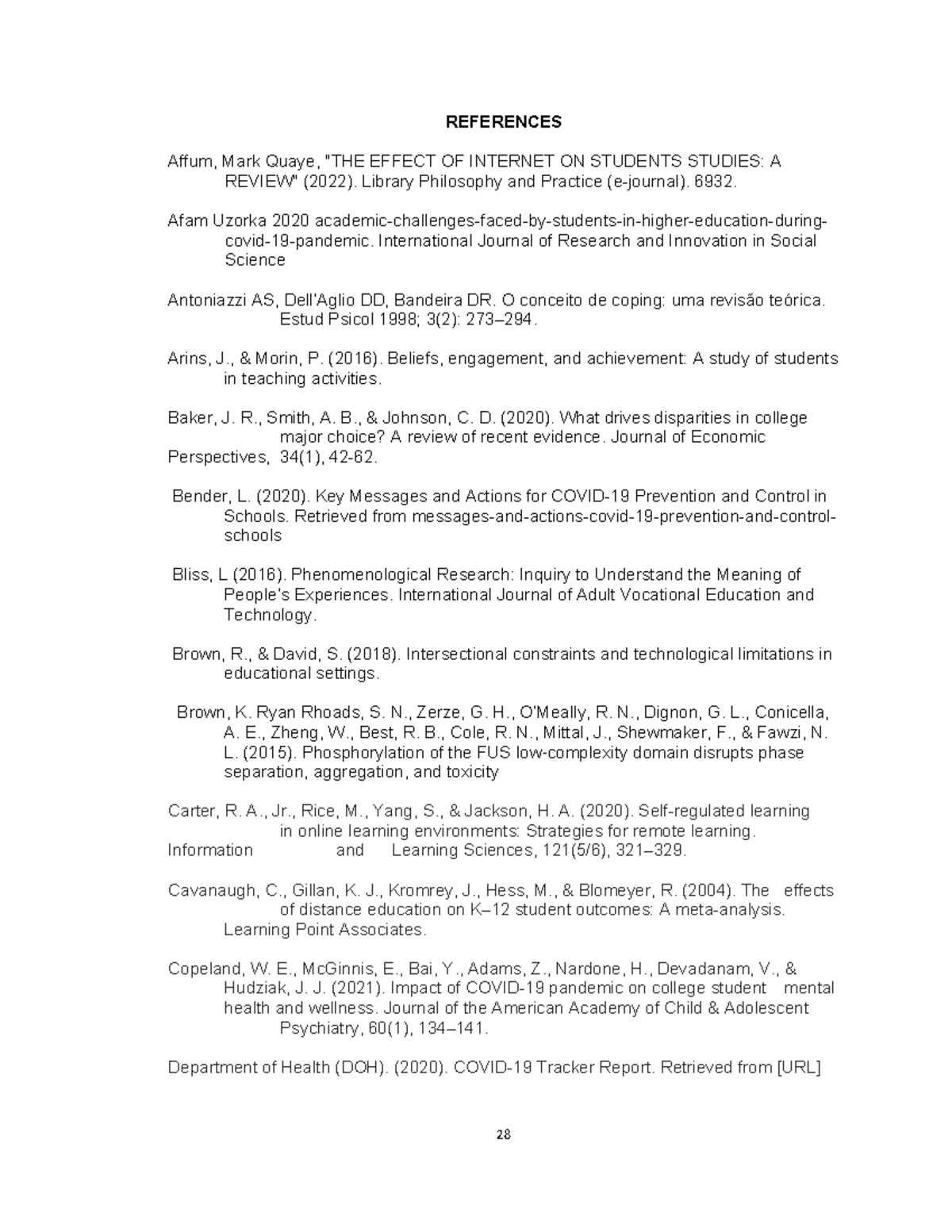 References bookbine - can be use in research - REFERENCES Affum, Mark ...