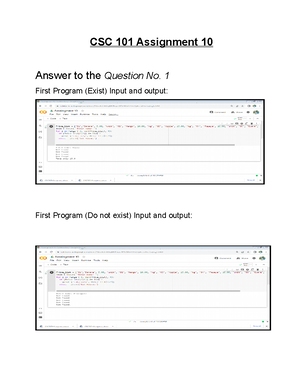 Cse assignment 12 (own) - CSC 101 Assignment 12 Assignment Tittle: How can new elements be added ...