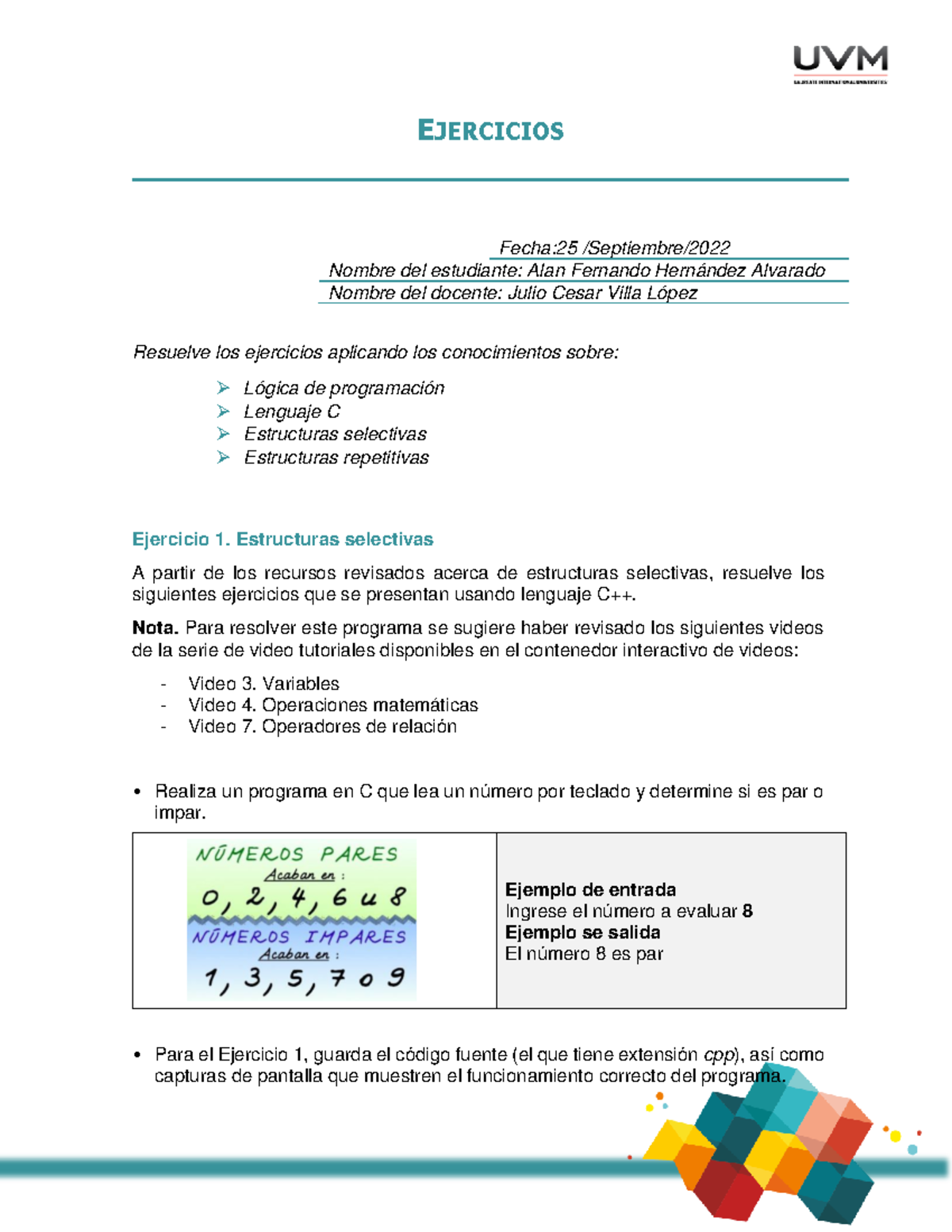 A4 AFHA - blackboard - EJERCICIOS Fecha:25 /Septiembre/ Nombre del ...