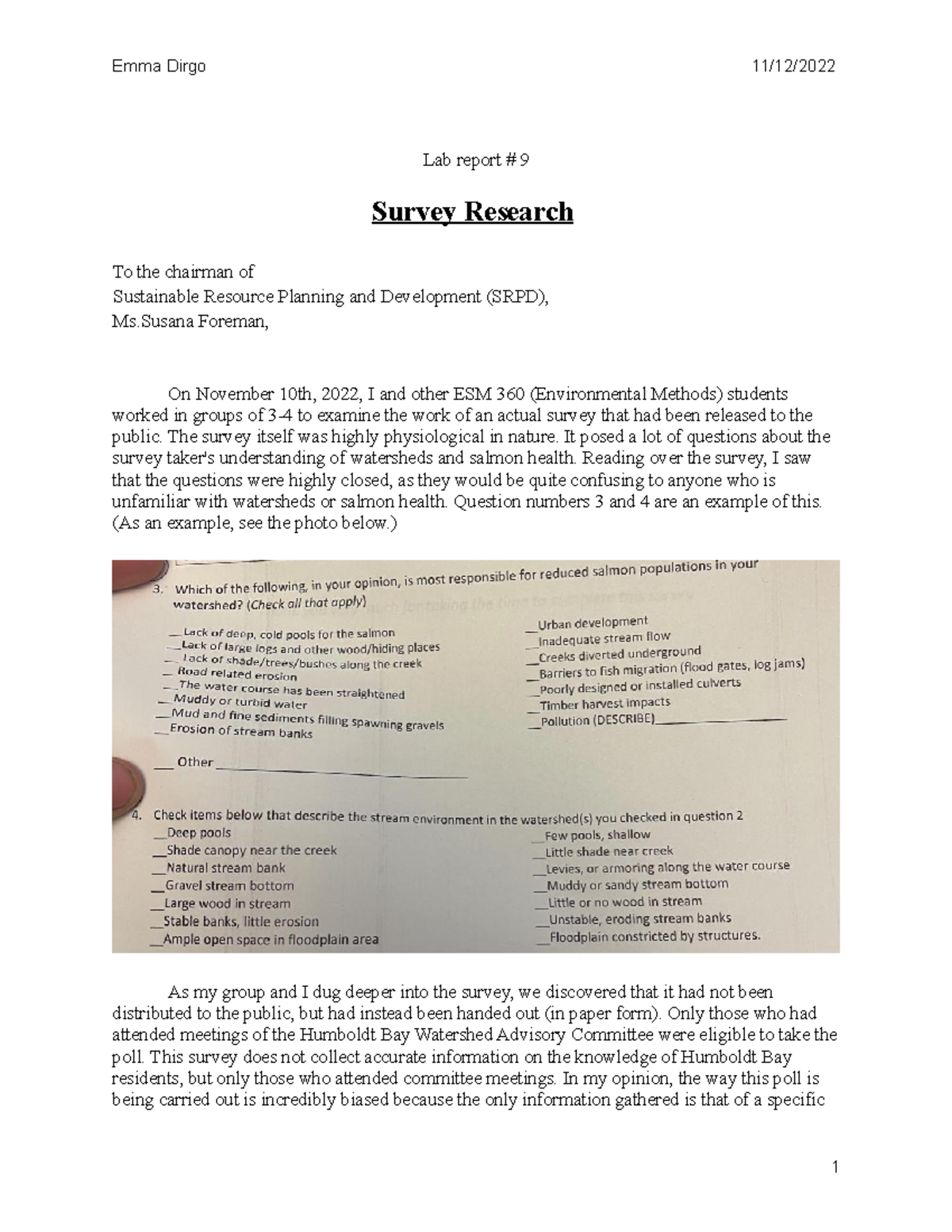 Lab report # 9 - This is lab #9 where I write a memo about the lab done ...