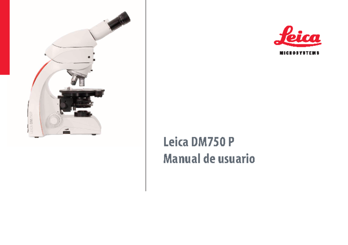 Leica DM750 P User Manual ES - Leica DM750 P Manual de usuario Leica ...