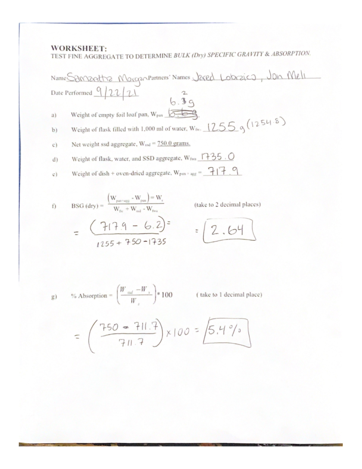BSG FA lab calc sheet - Michael Khalid - CVET.141 - Studocu