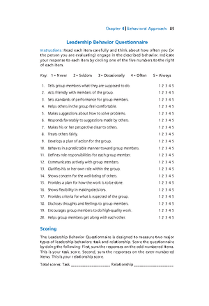 Followership Questionnaire; Followership Questionnaire - 326 LEADERSHIP ...
