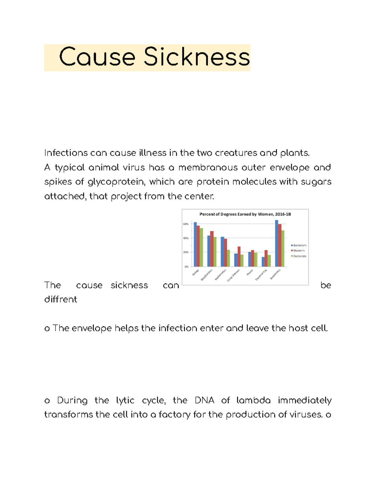 Cause Sickness - Cause Sickness Infections can cause illness in the two ...