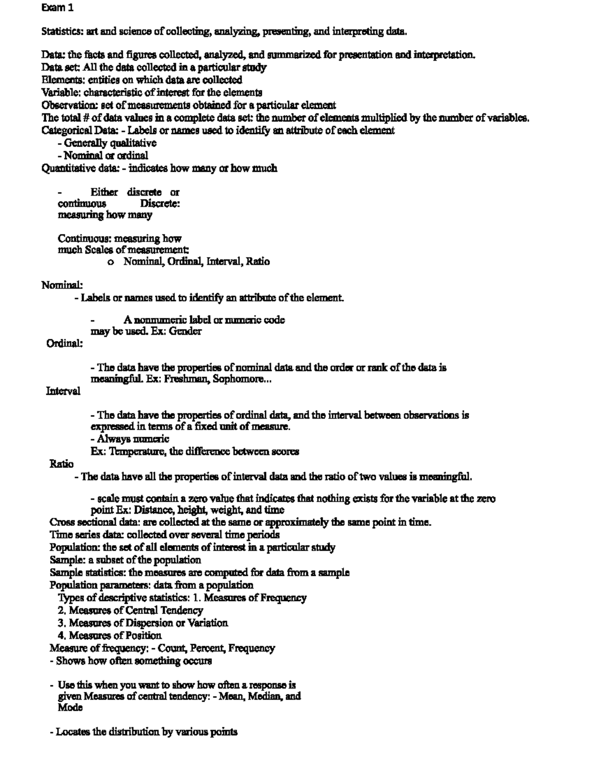 Cheat sheet - Copy - Lecture notes from class - ISYS 4213 - Studocu
