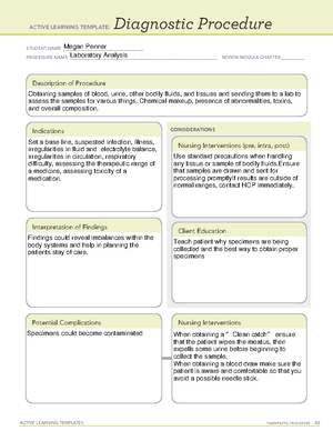 Active Learning Template Nursing Skill form Therapeutic Communication ...
