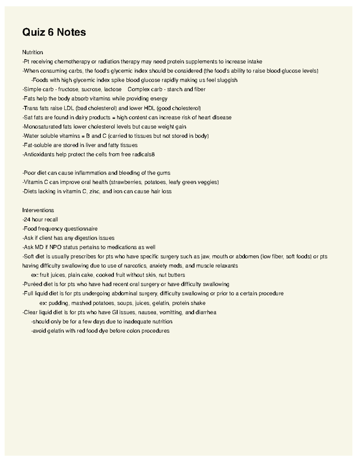 Fundamentals of Nursing - 101 - Studocu