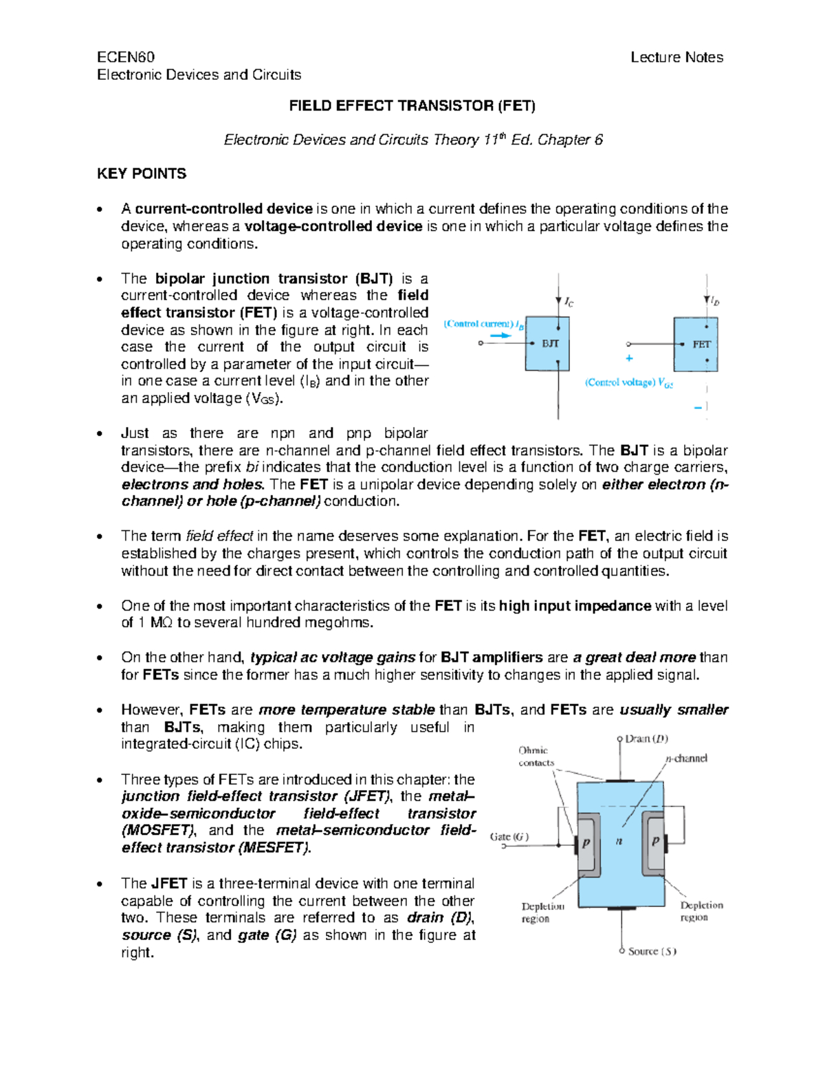 Boylestad-Electronic Devices and Circuit-Field Effect Transistor (FET ...