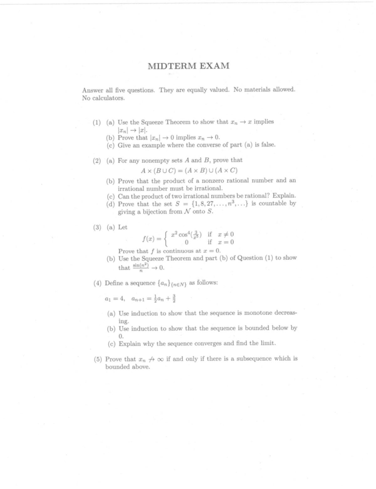 Midterm And Solutions - MATH 364 - Studocu