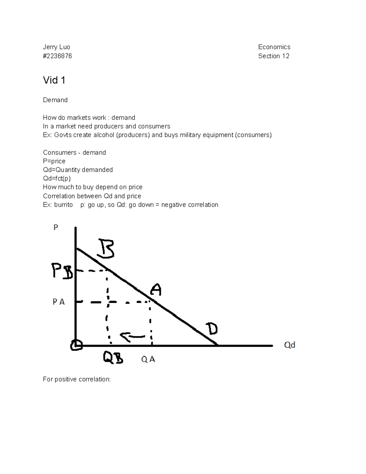 Economics Chapter 3 - Jerry Luo Economics #2236876 Section 12 Vid 1 ...