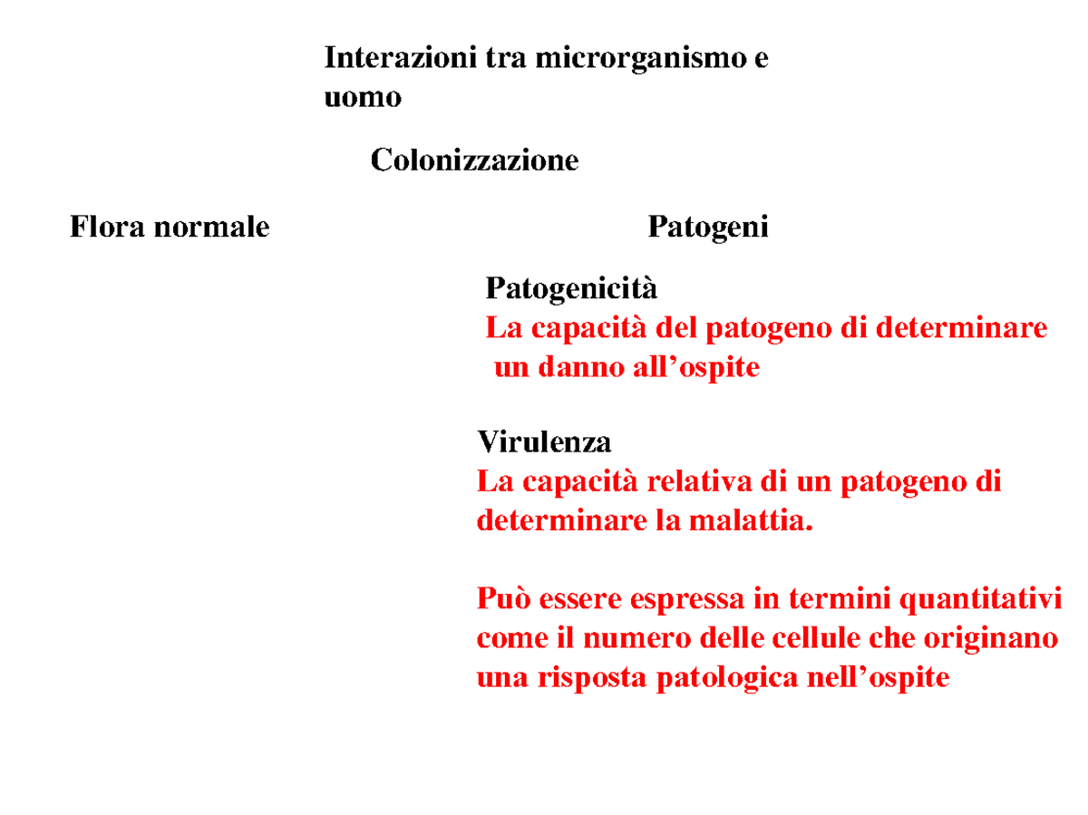 Inter. uomo batteri - CONTENUTI DEL CORSO Cellula microbica ...