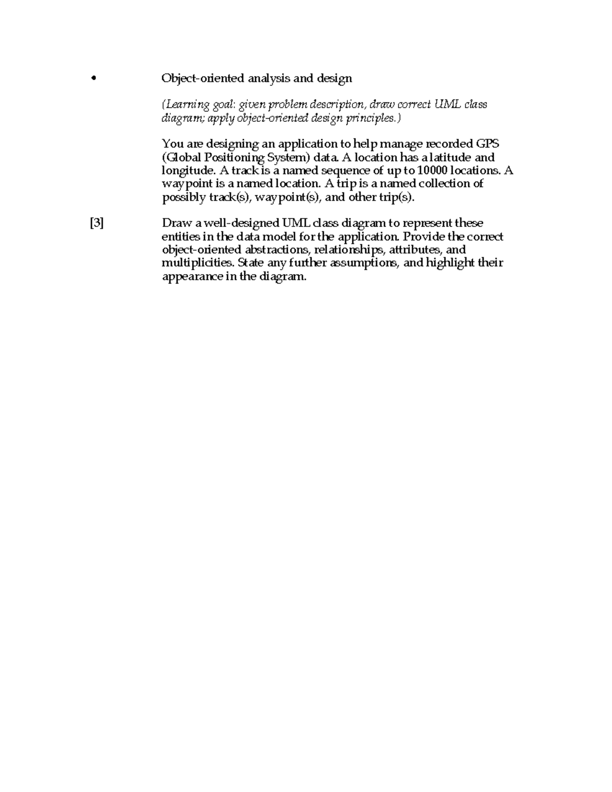 Practice Questions - Midterm PQs - Object-oriented analysis and design ...