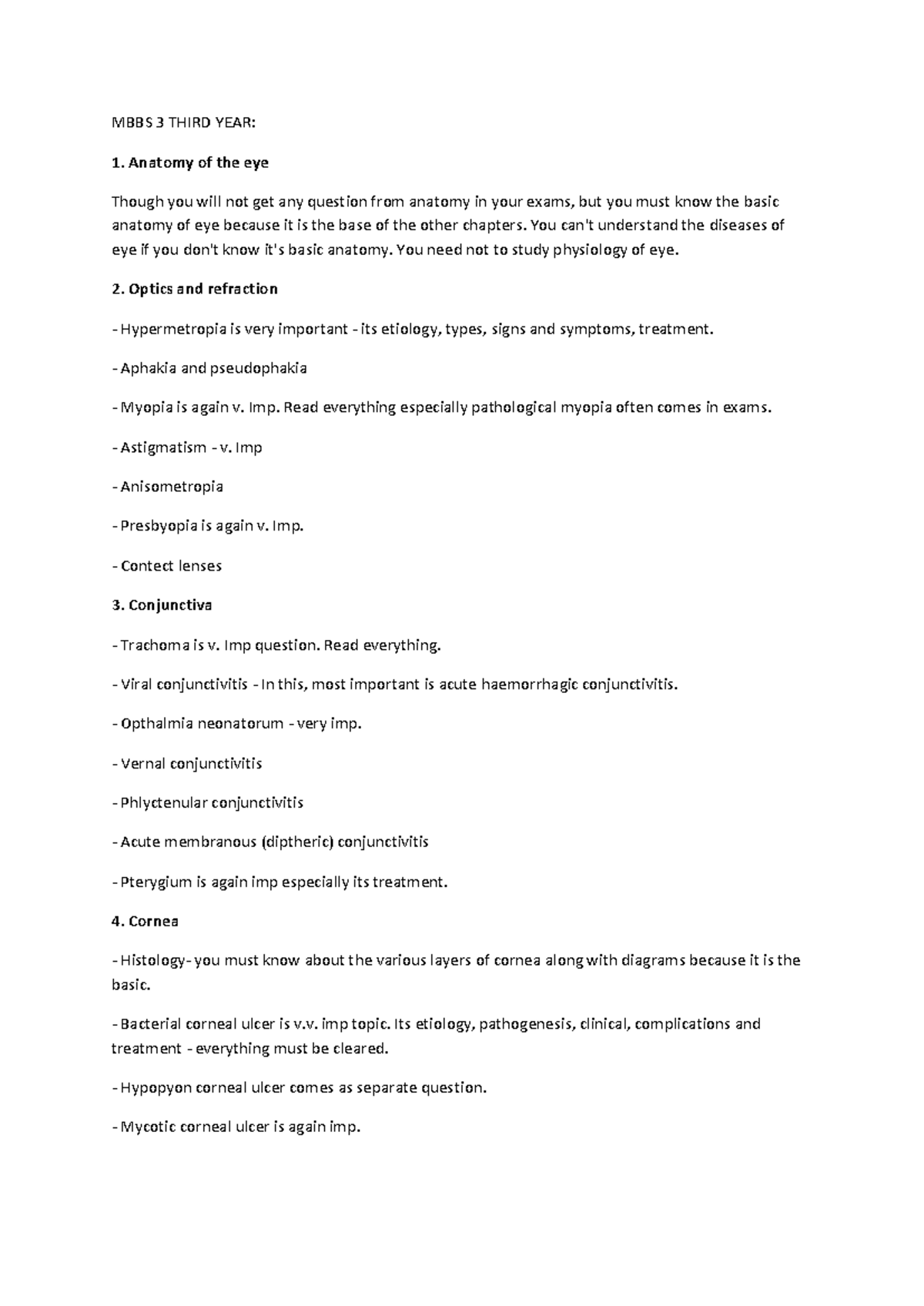 Opthal Eye - Hindi - MBBS 3 THIRD YEAR: Anatomy of the eye Though you ...