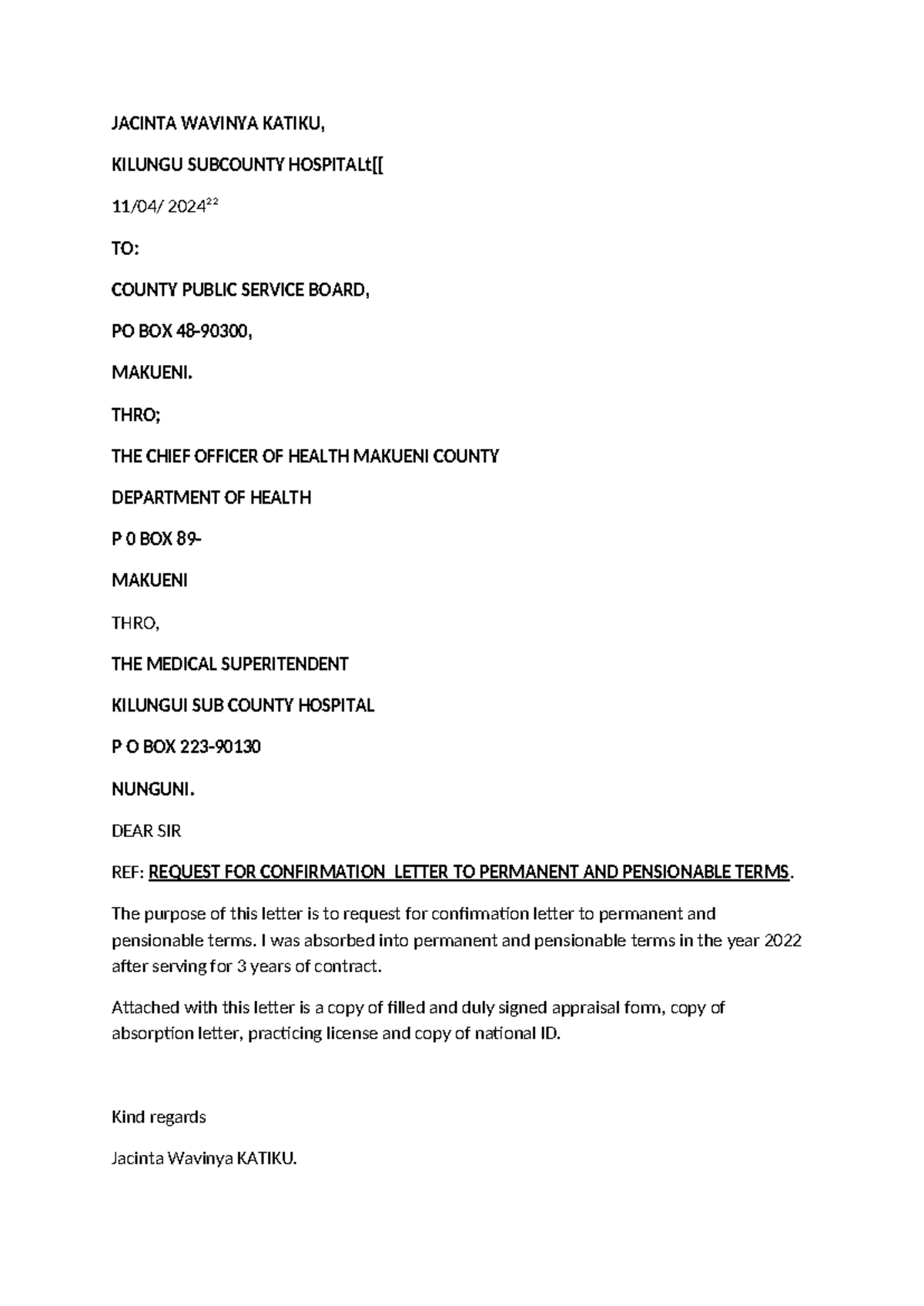 Confirmation Reguest Letter-1 - JACINTA WAVINYA KATIKU, KILUNGU ...