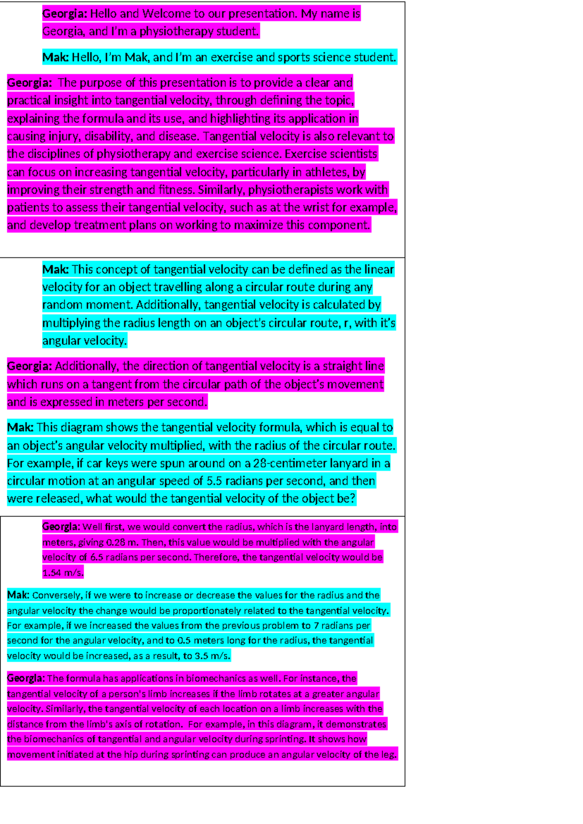 Palm Cards for Presentation - Georgia: Hello and Welcome to our ...