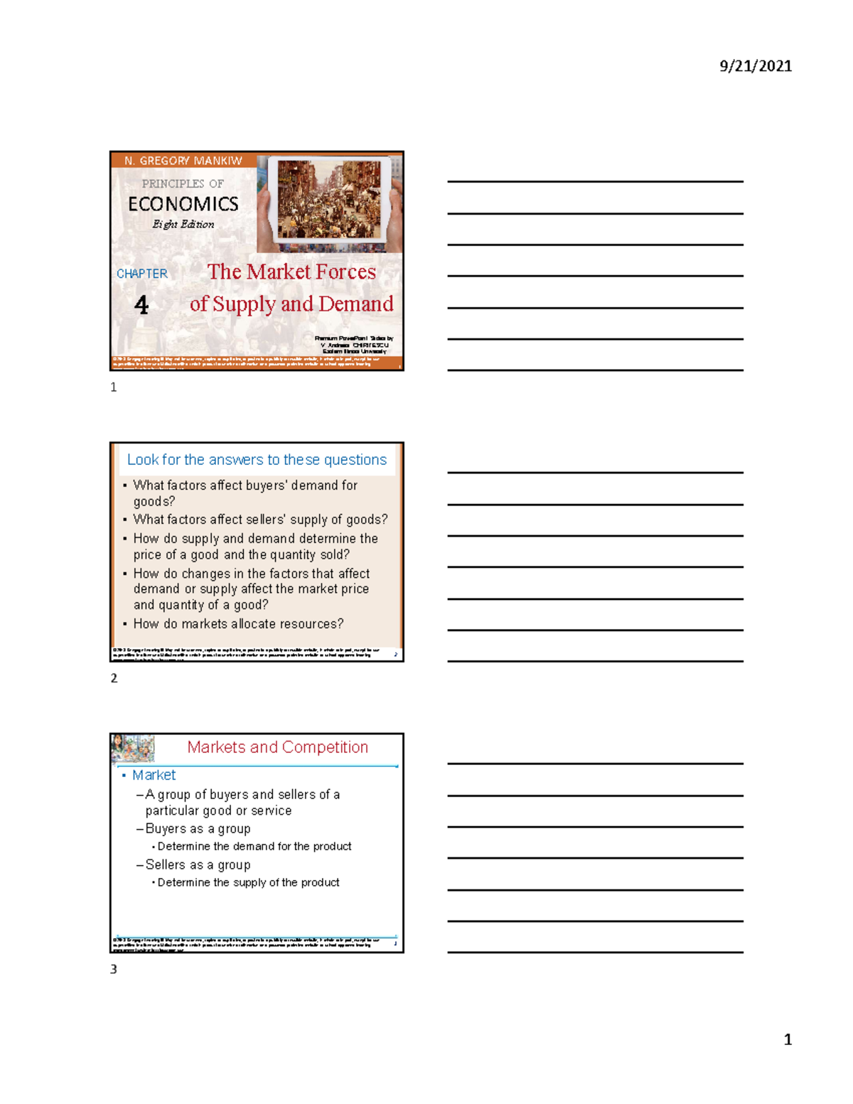 Premium Ch 4 The Market Forces of Supply and Demand - Premium ...