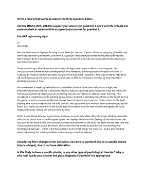 OLET1634 Written Assignment - OLET1634 Written Assignment Mia’s intense ...