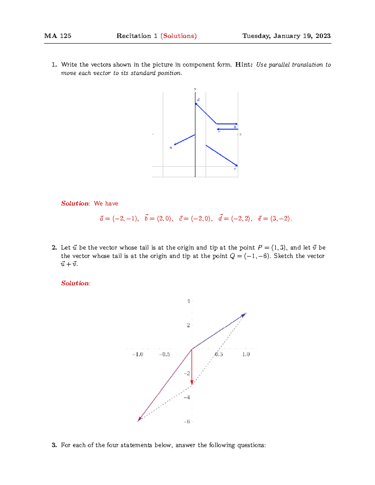 MA125 23S1 Rc1 sol - practice problems related to weekly lecture ...