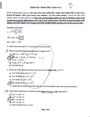 Spect lab - CHEM 101 - Studocu