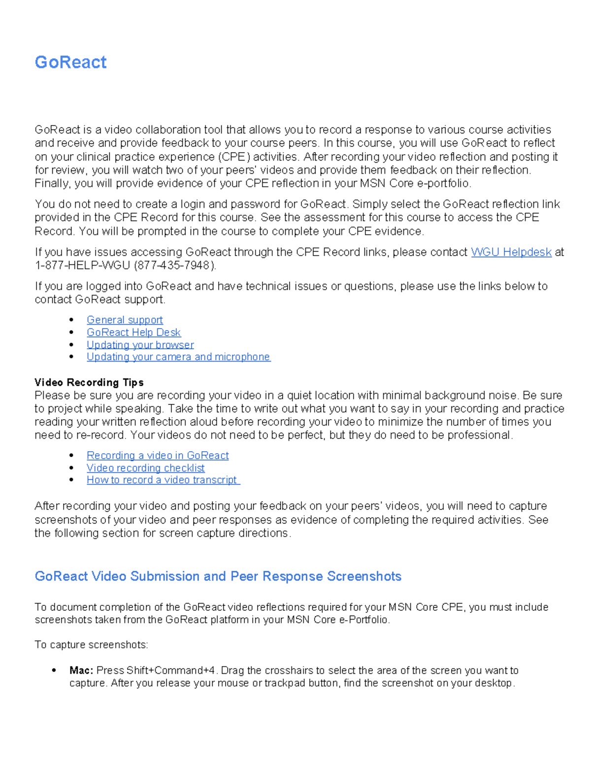 Go React Instructions - nana - GoReact GoReact is a video collaboration tool that allows you to ...