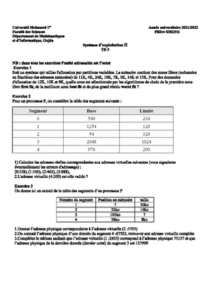Bases de données avancées Examen,SMI-S6 - Université Mohamed 1er ...