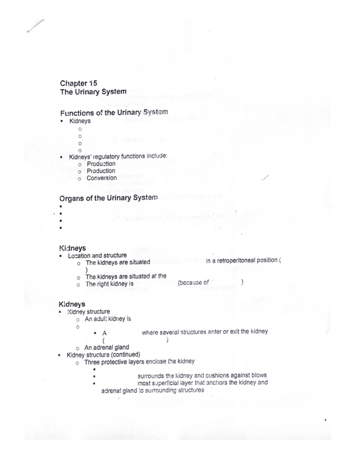 Chapter-15 The urinary system Practice Materials for nursing students ...