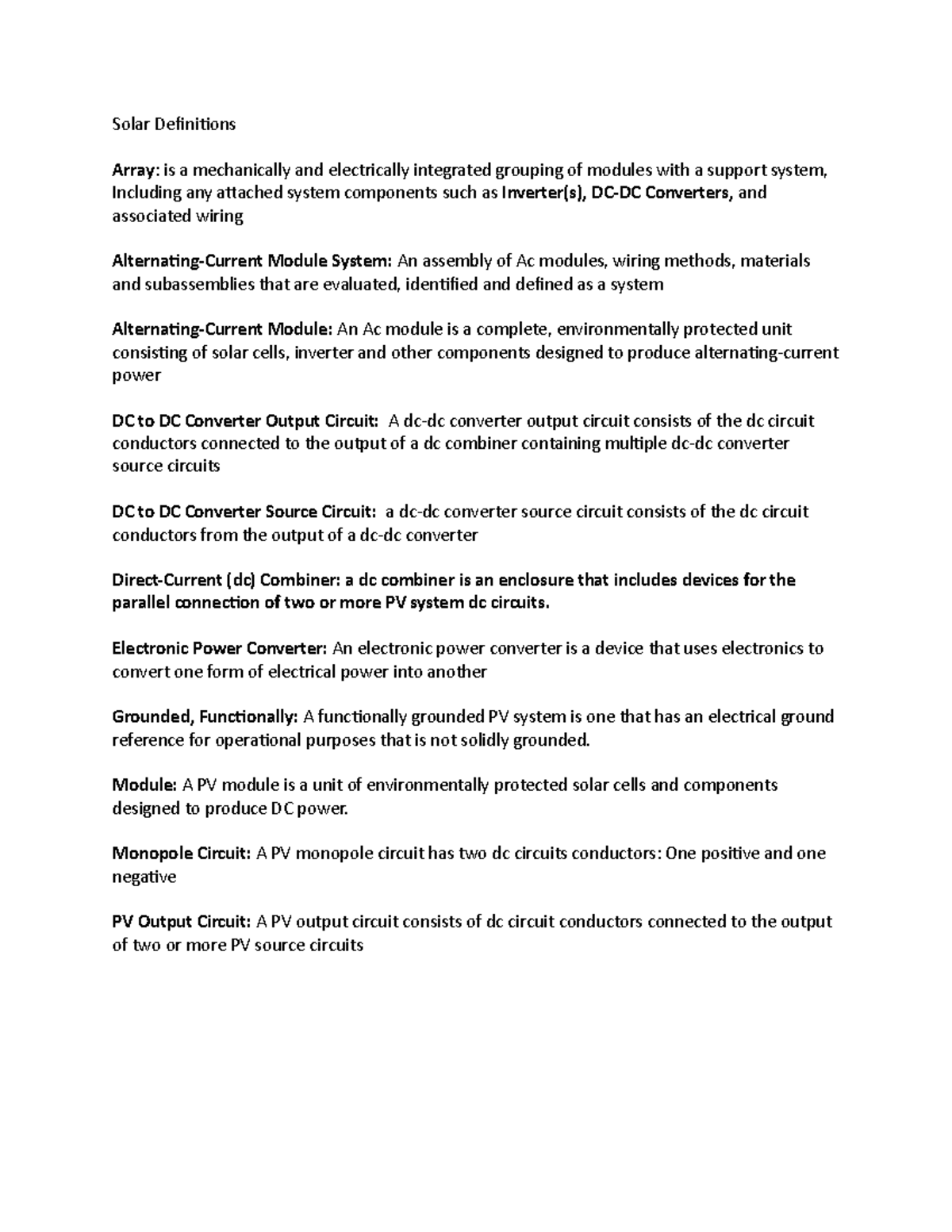 Solar Definitions - Solar Definitions Array: is a mechanically and ...