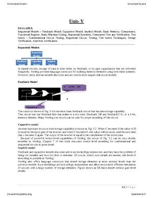Digital Design using Verilog HDL U2 - 12 | P a g e UNIT - II SYLLABUS: GATE LEVEL MODELING AND ...