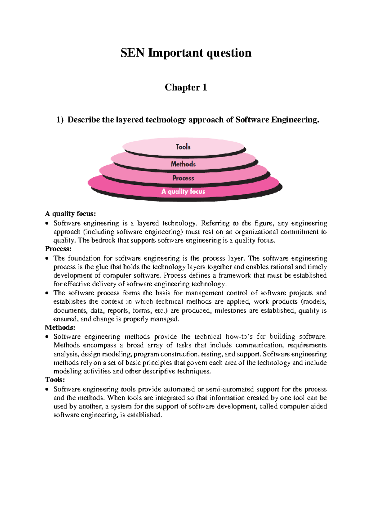 Sen-important - Sen imp - SEN Important question Chapter 1 1) Describe ...