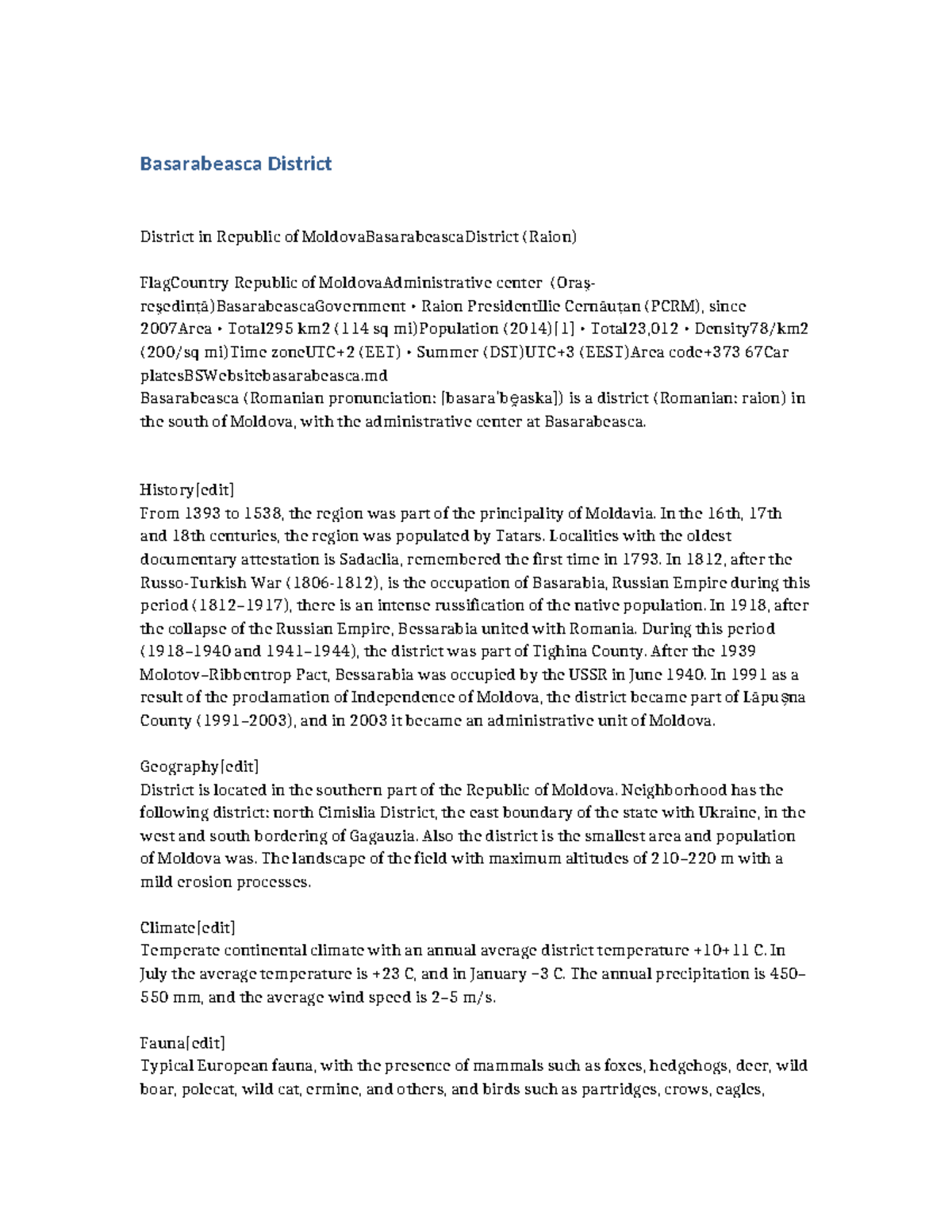 File7 - english lecture 7 - Basarabeasca District District in Republic of - Studocu