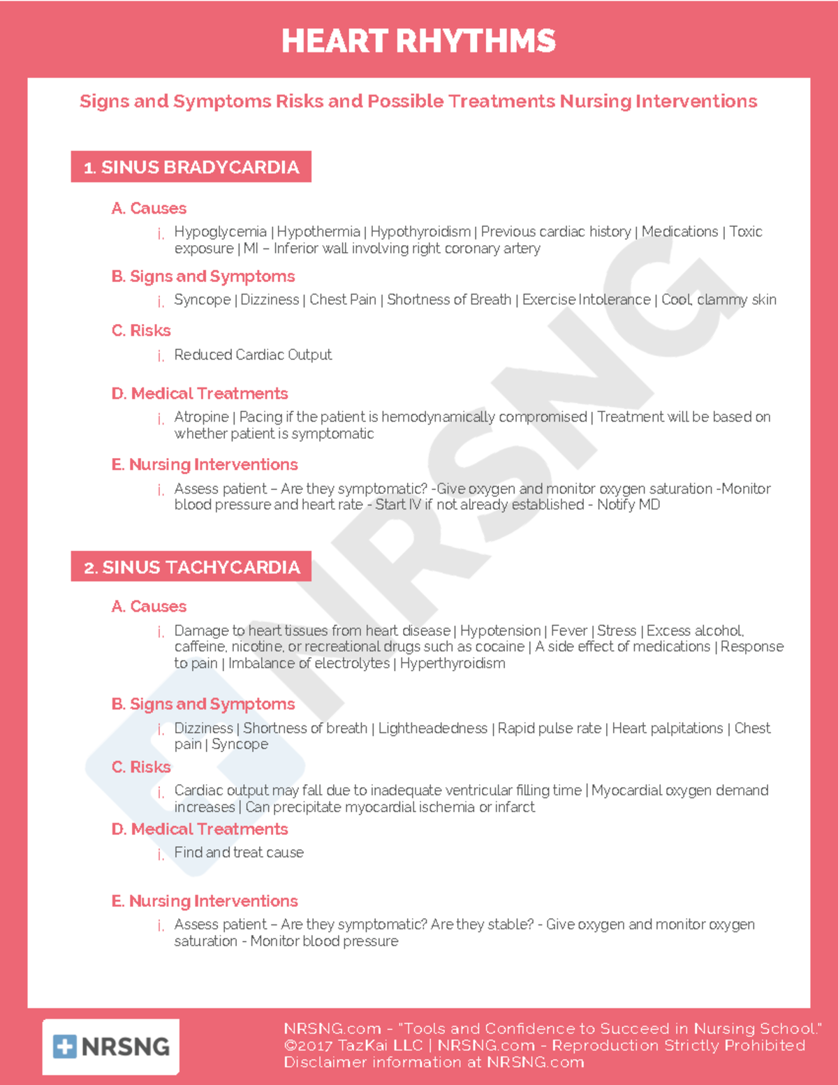 Cs-cardiac-008-heart rhythms signs and symptoms - - Studocu
