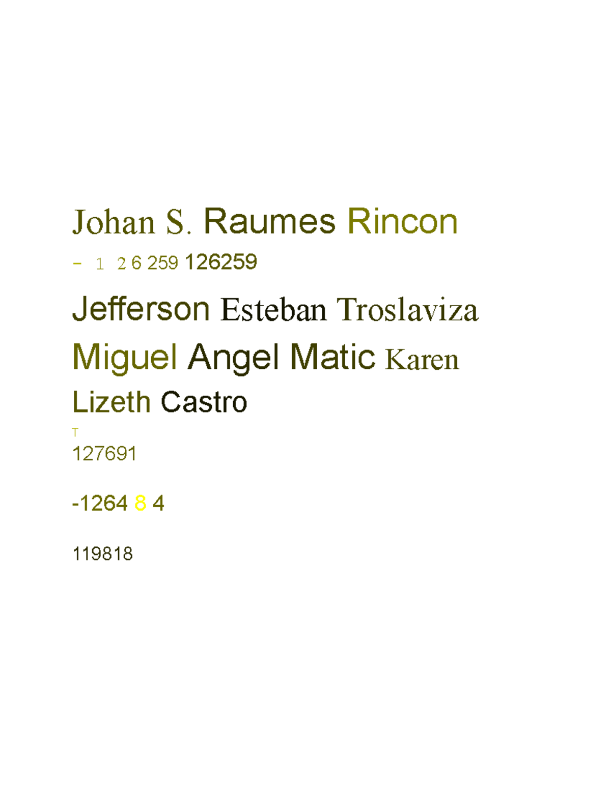 Calculo 1 - apuntes - Johan S. Raumes Rincon 1 2 6 259 126259 Jefferson ...