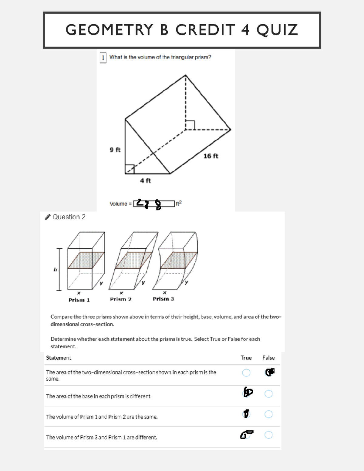 Kami Export - Geometry B Credit 4 Illuminate Quiz - MATH-25 - GEOMETRY ...