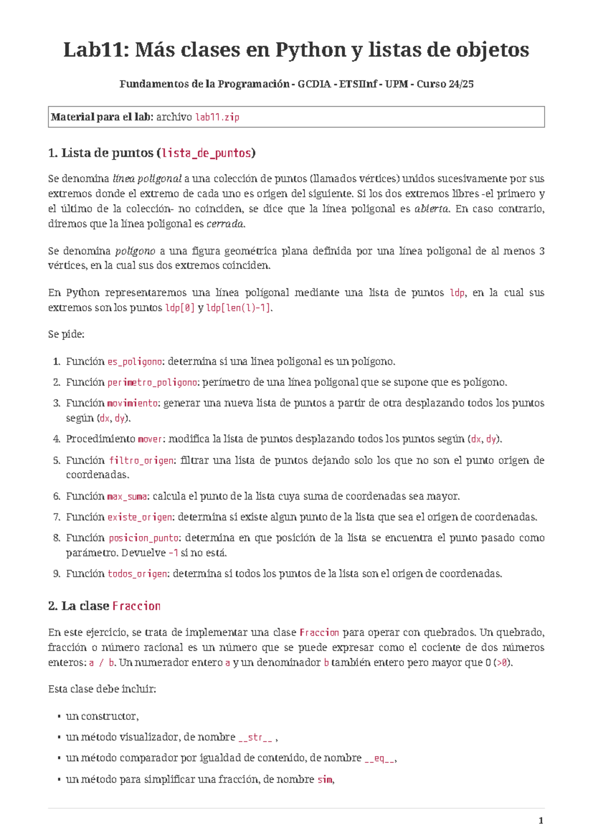 Lab11 - sikefnbbakhfbkhwa - Lab11: Más clases en Python y listas de ...