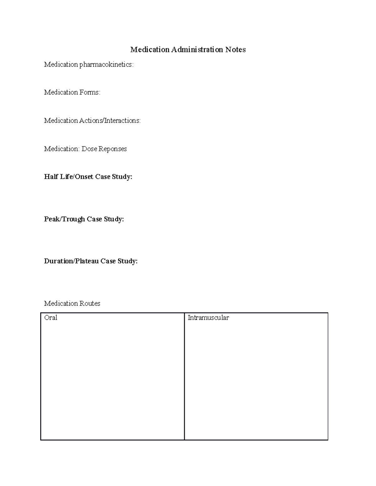 Funds of Nursing Wk 3 Notes - Medication Administration Notes ...