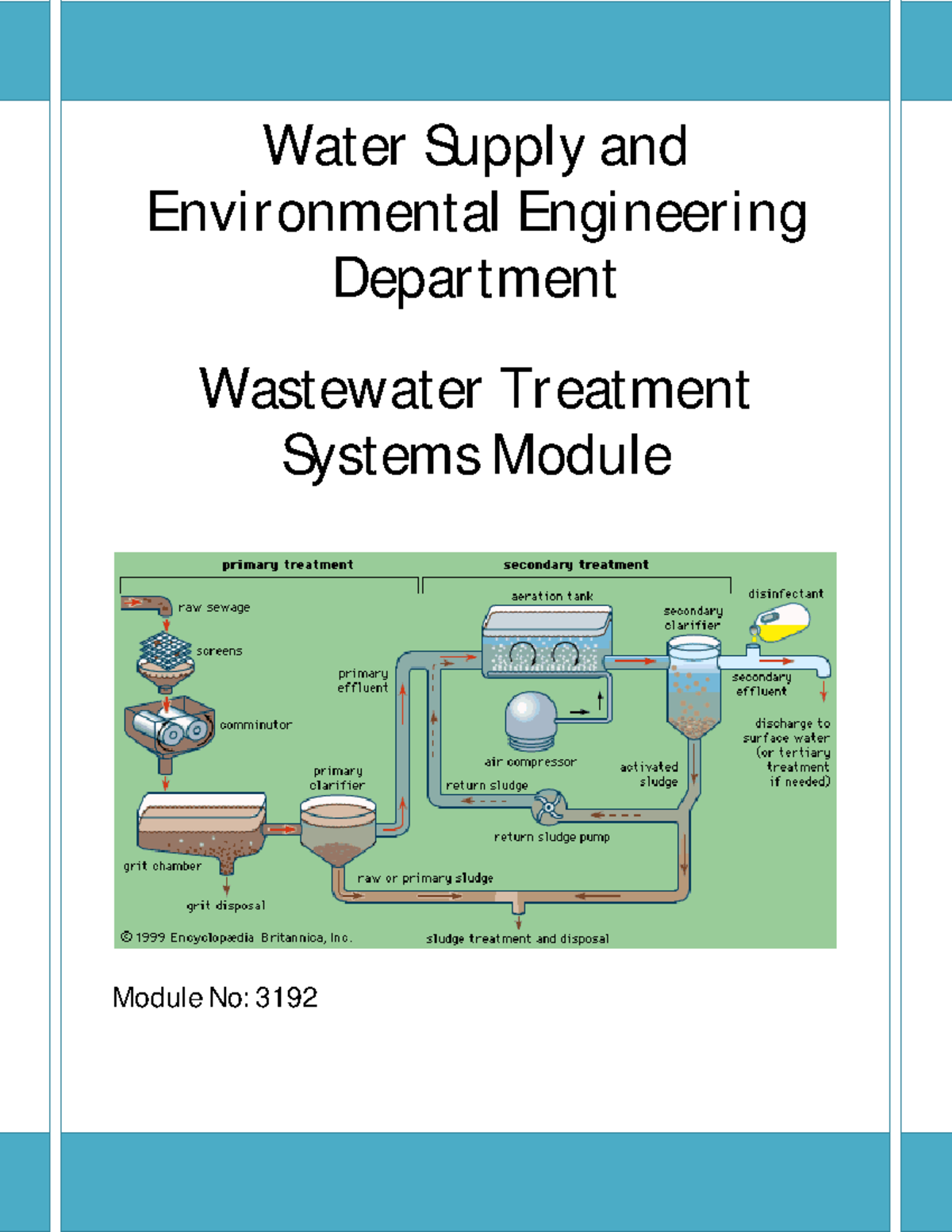 WWT PDF - i Water Supply and Environmental Engineering Department Wastewater Treatment Systems ...