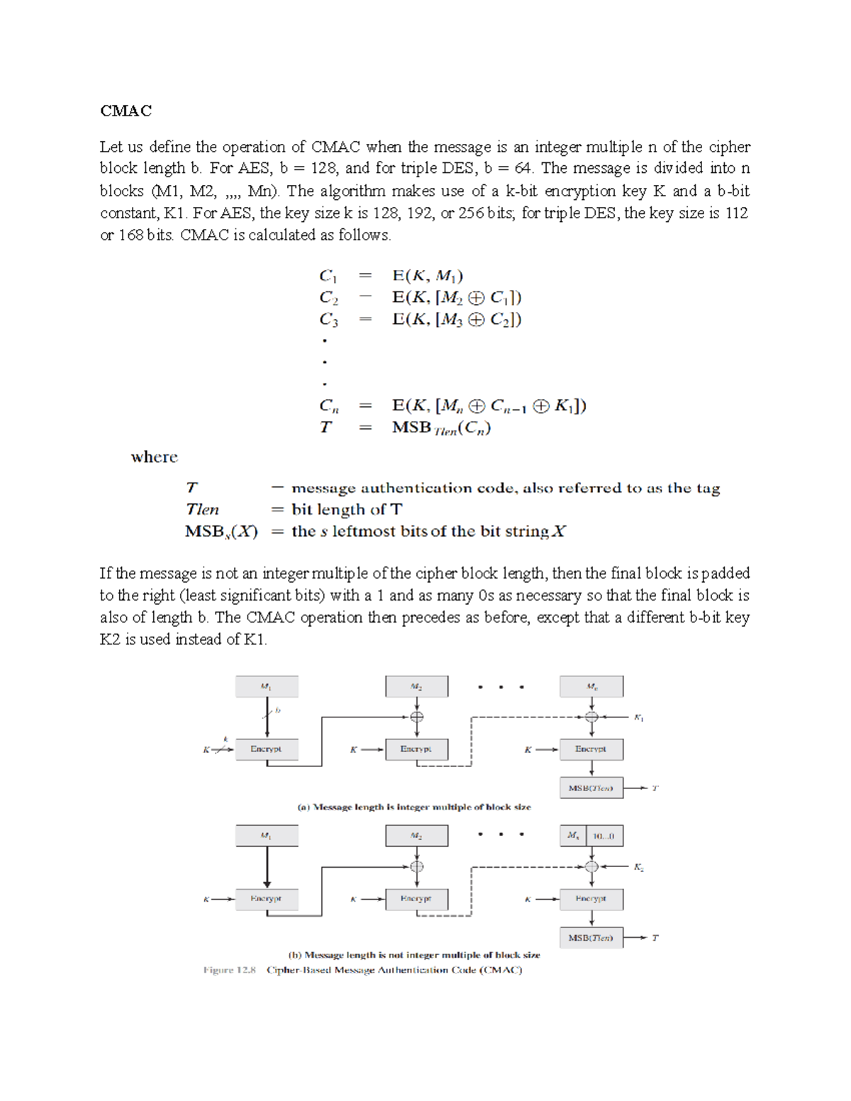 Cmac Useful Notes Cmac Let Us Define The Operation Of Cmac When The