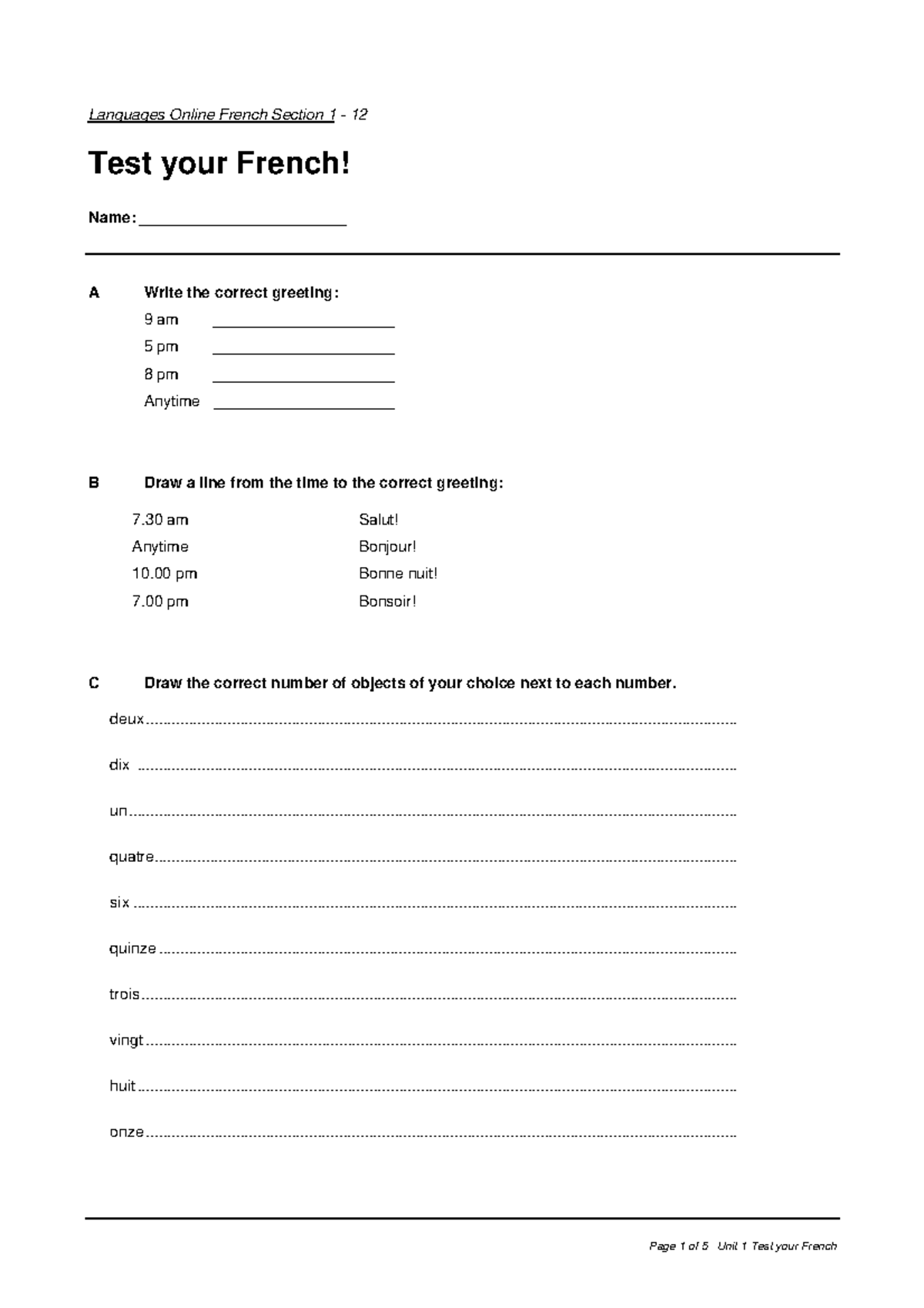 Print 5 - wsdgrtye34rt5632ewqdefrtg54r3e2dr - Languages Online French ...