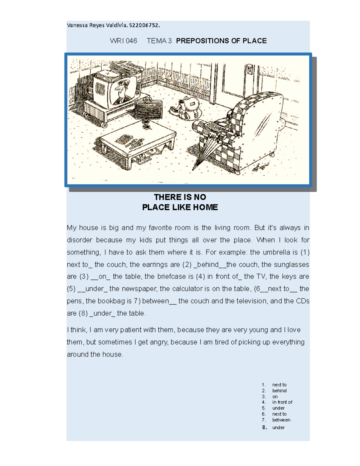 TEMA 3 WRI N1 046 Localizacion DE Lugares TEMA 3 - Vanessa Reyes Valdivia. S22006752. WRI 046 ...