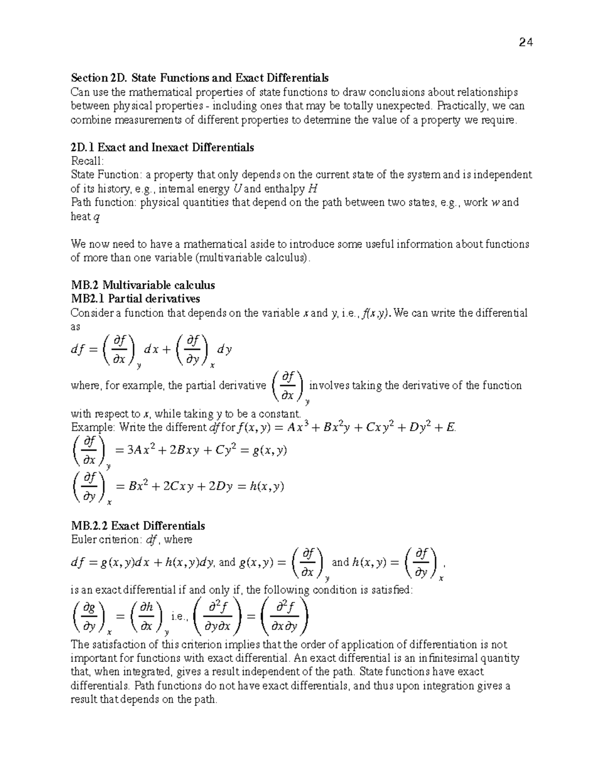 Lecture 13 Fri Oct 6 - Professor Alex Brown - Section 2D. State ...