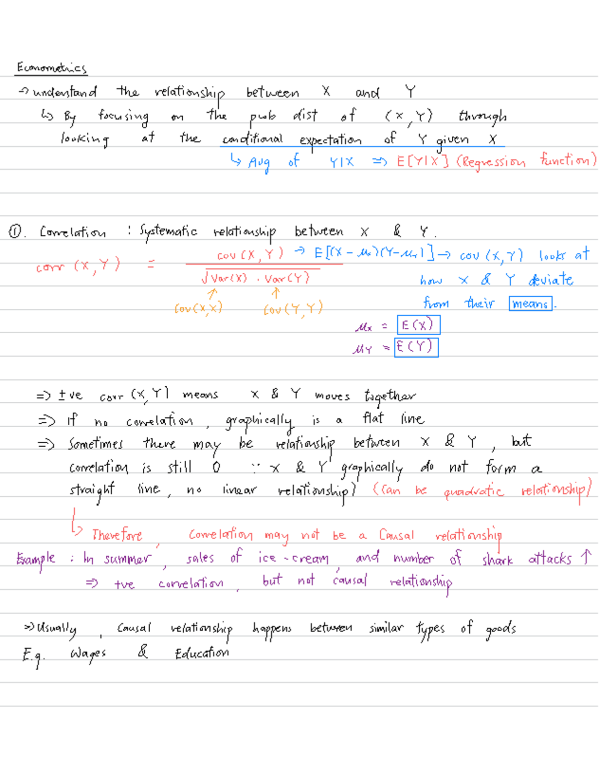 1 Two Variables Regression Econometrics Understand The Relationship Between X And Y By