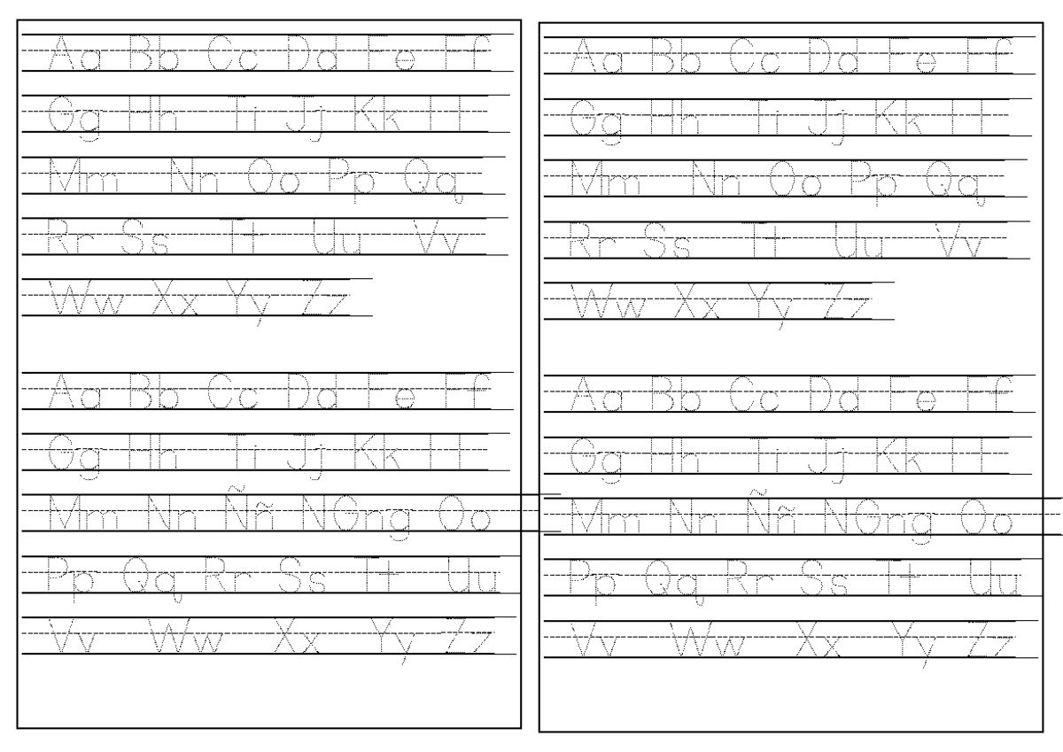 Letters tracing - please enjoy this document - Aa Bb Cc Dd Ee Ff Gg Hh ...